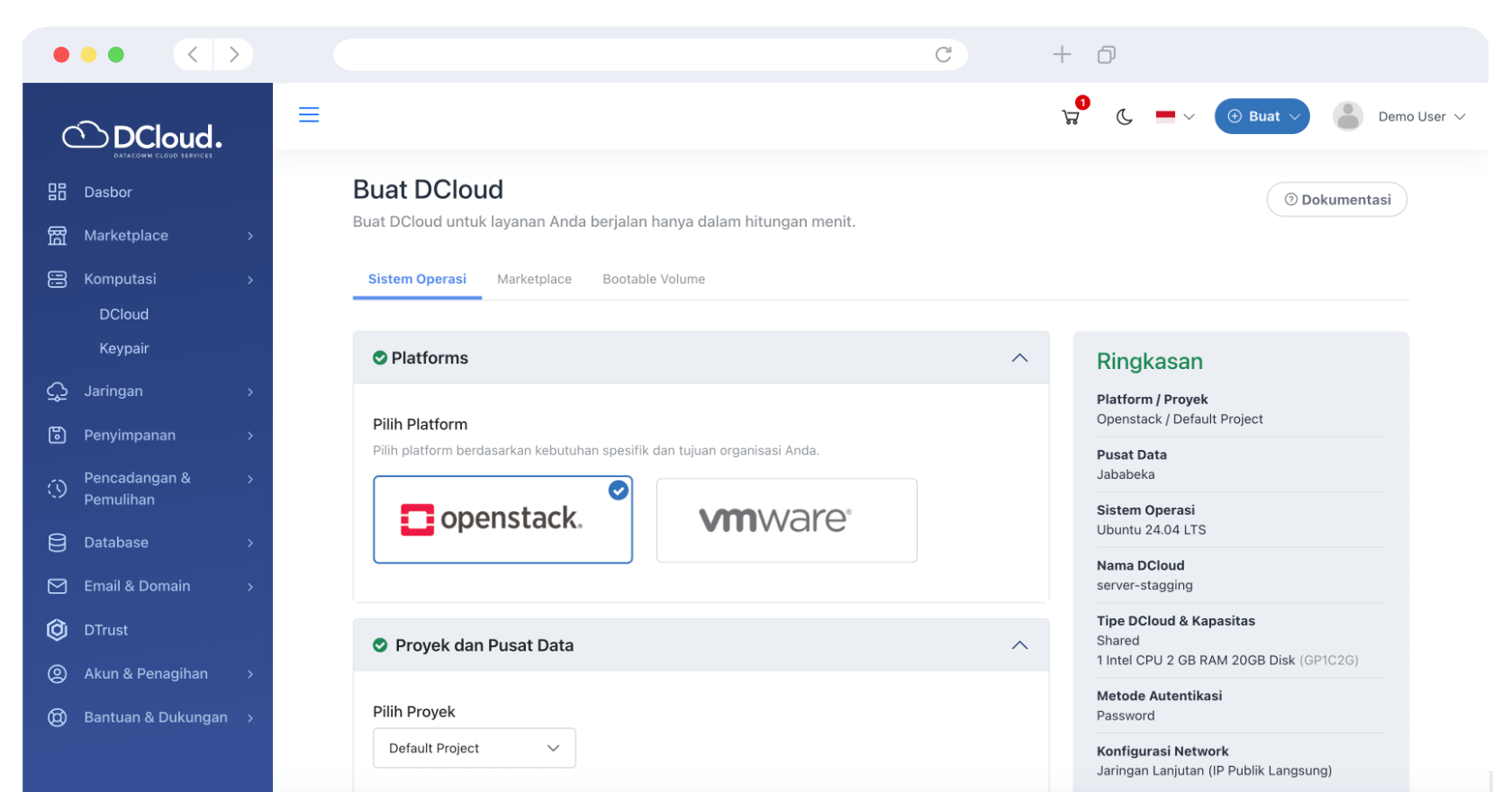 DCloud, Komputasi Awan untuk Semua | Cloud Server Indonesia